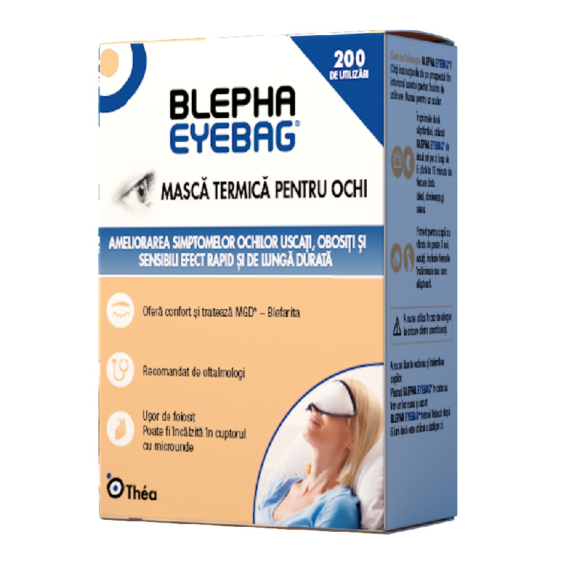 Masca termica reutilizabila pentru ochi Blepha EyeBag, 1 bucata ...