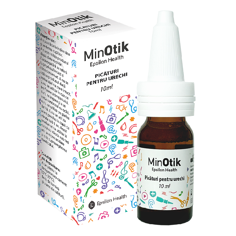 Picaturi pentru urechi MinOtik, 10 ml, Epsilon Health