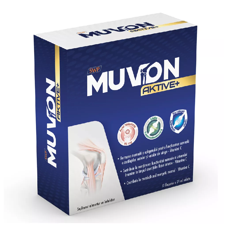 Muvon Aktive Plus, 10 fiole x 25 ml, Sun Wave Pharma | Springfarma.com