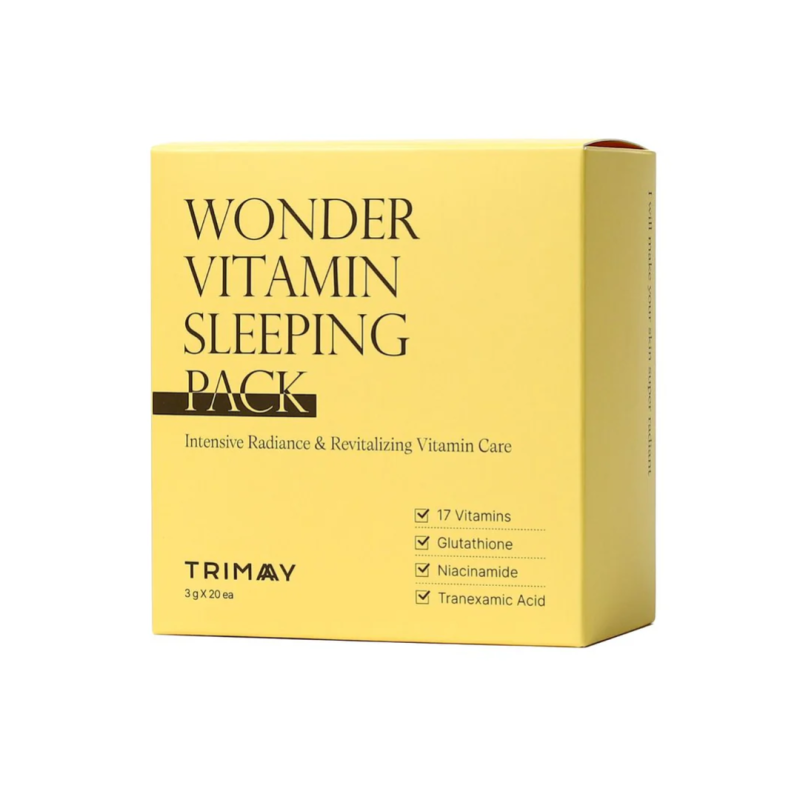 Pachet masti de noapte pentru luminozitate si revitalizare Wonder Vitamin, 20*3g, Trimay
