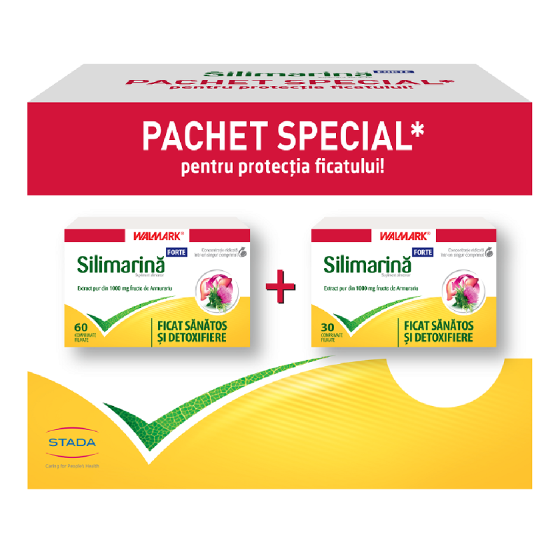 Pachet Silimarina Forte, 90 comprimate, Walmark