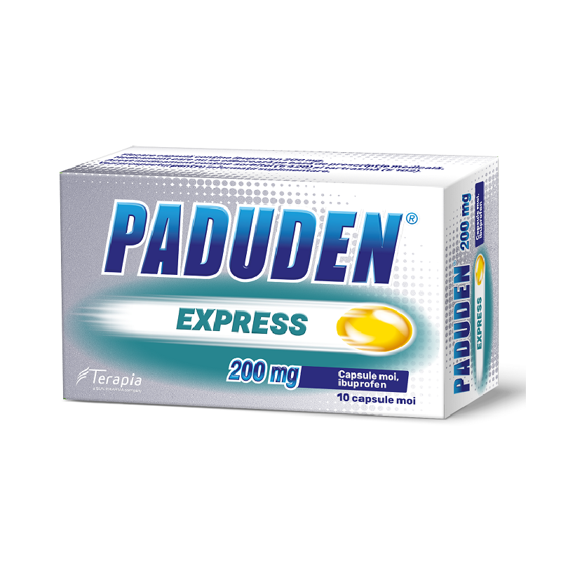 Paduden Express, 200 mg, 10 capsule moi, Terapia