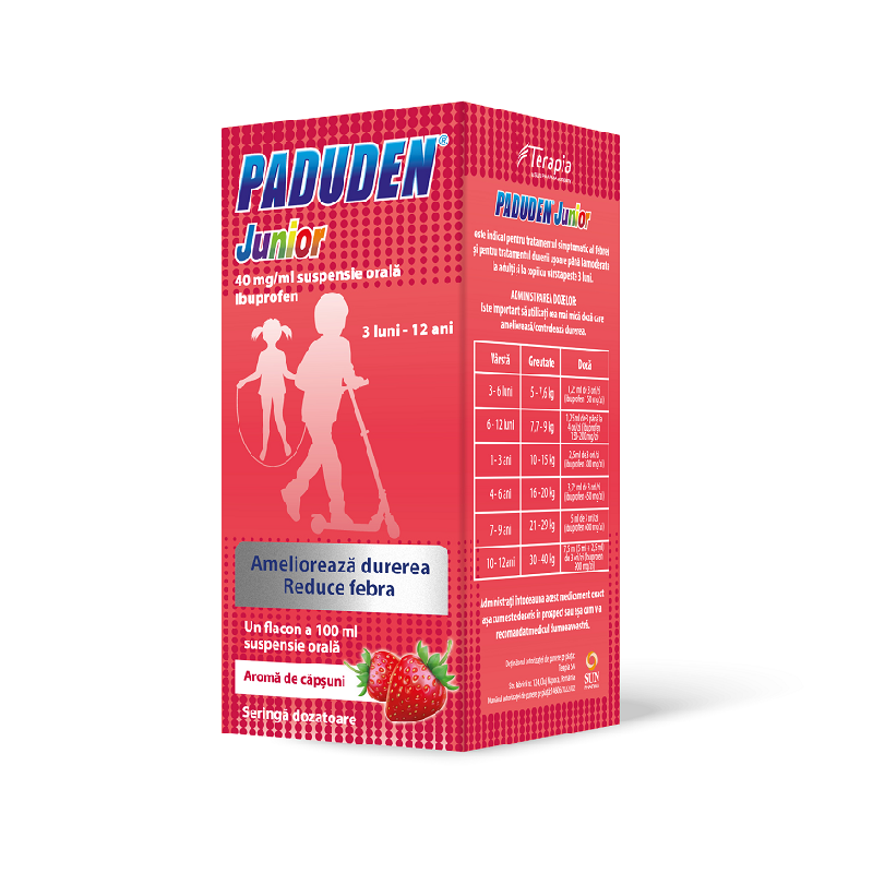 Paduden Junior, 40 mg/ml suspensie orala, 100 ml, Terapia