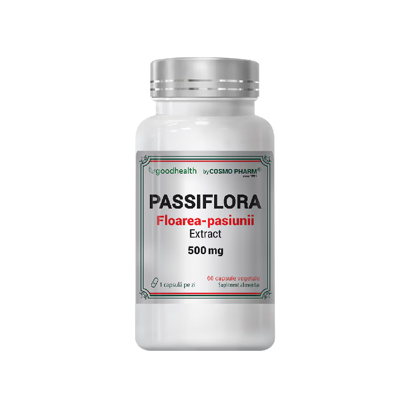 Passiflora Extract 500mg, 60 capsule, Cosmopharm
