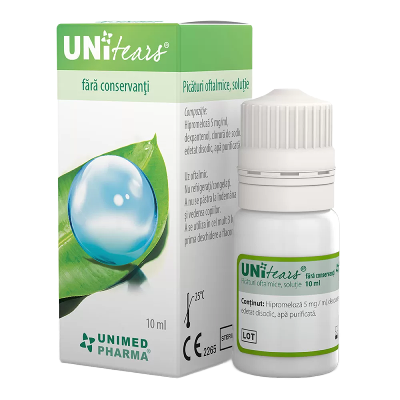 Picaturi oftalmologice Unitears, 10 ml, Unimed Pharma