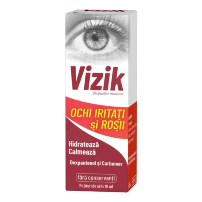 Vizik picaturi pentru ochi iritati si rosii, 10 ml, Zdrovit