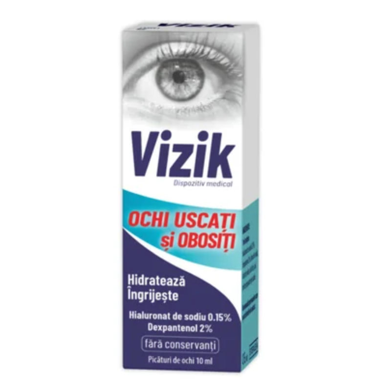 Vizik picaturi pentru ochi uscati si obositi, 10 ml, Zdrovit