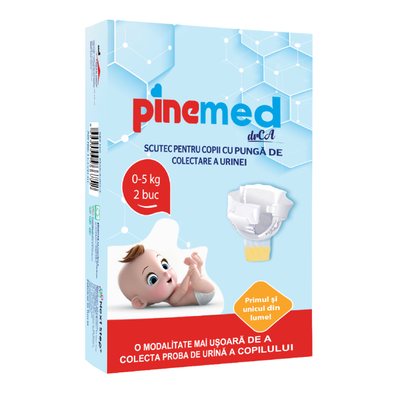 Scutec pentru copii cu punga pentru colectarea urinei, 0-5 kg, 2 bucati ...