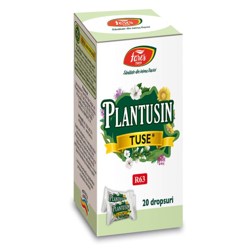 Plantusin Tuse, 20 dropsuri, Fares