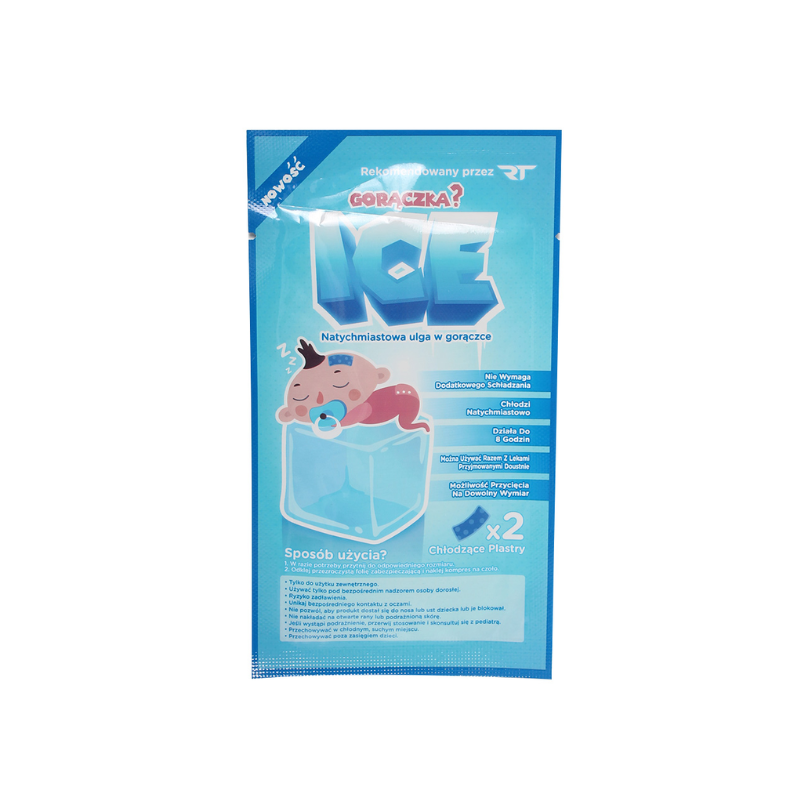Plasturi racoritori pentru stari febrile copii si adulti, 2 bucati