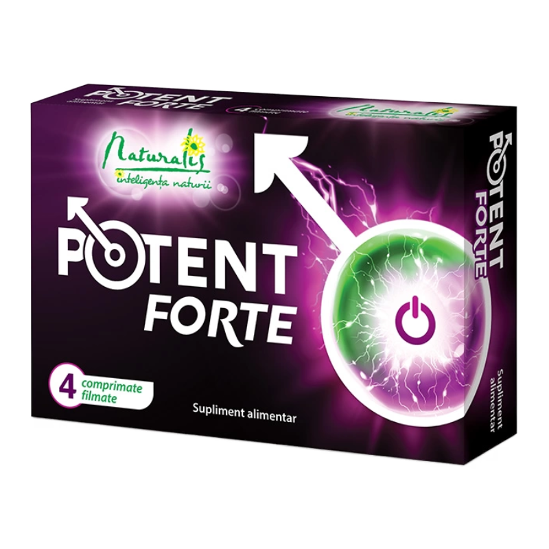 Potent Forte, 4 comprimate, Naturalis - Pret avantajos | Springfarma.com