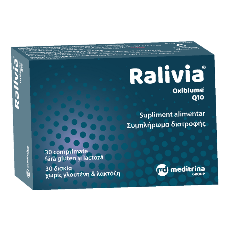 Ralivia Oxiblume + CoQ10, 30 comprimate, Meditrina