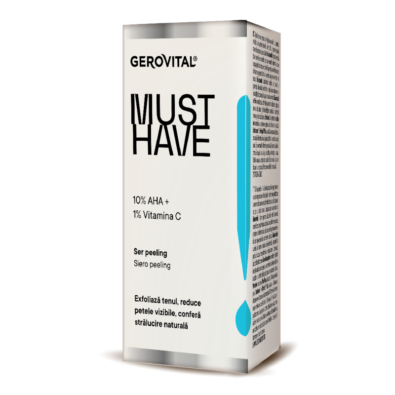 Gerovital Must Have Ser peeling 10% AHA, 30ml