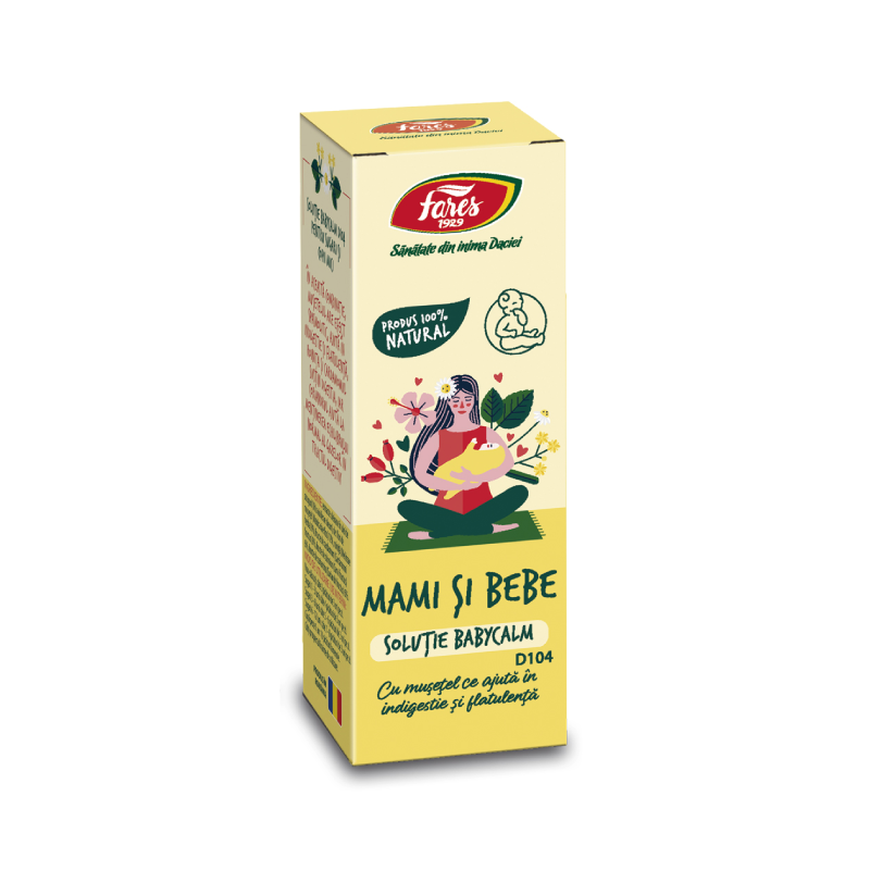 Solutie Babycalm Mami si Bebe D104, 30 ml, Fares