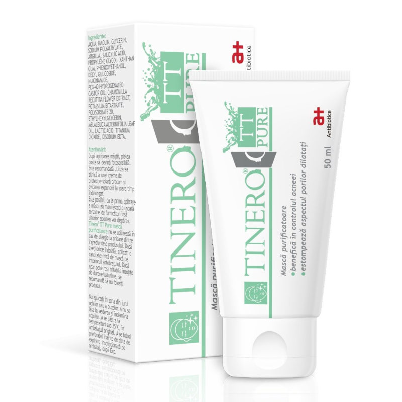 Masca purificatoare Tinero TT Pure, 50ml, Antibiotice SA | Spring Farma ...