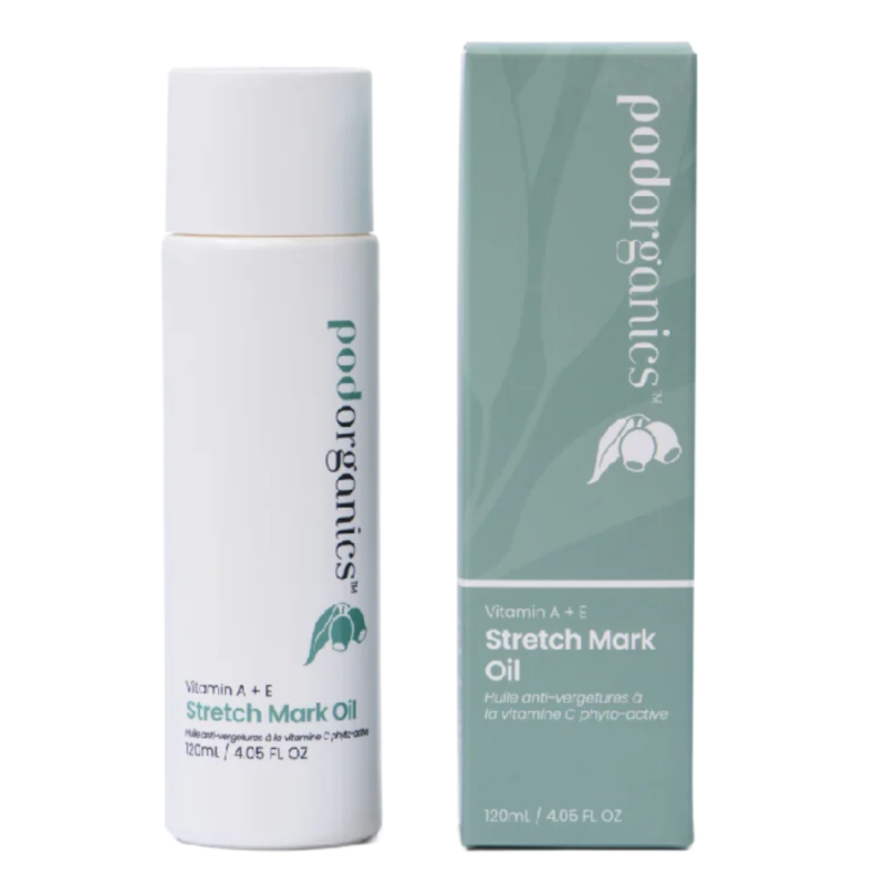 Ulei pentru vergeturi cu vitaminele A și E, 120ml, Pod Organics