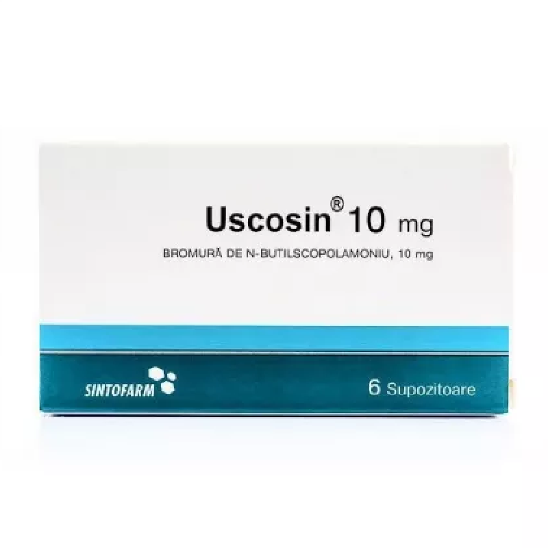 Uscosin 10 mg, 6 supozitoare SINTOF, adjuvant dureri menstruale