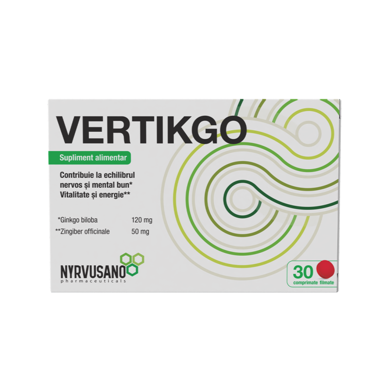 Vertikgo, 30 comprimate filmate, Nyrvusano
