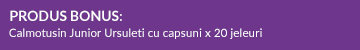 Calmotusin Junior ursuleti cu capsuni, 20 jeleuri, Dacia Plant