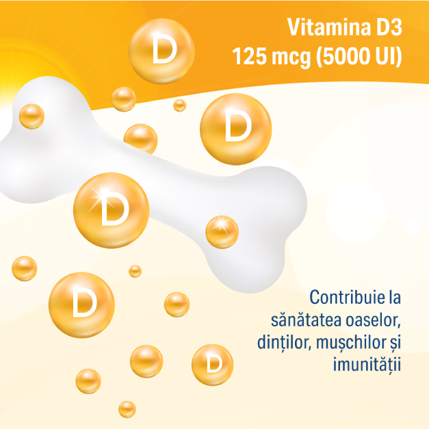Sun D3, 5000 UI, 30 capsule, Sun Wave Pharma - Pret bun | Springfarma.com