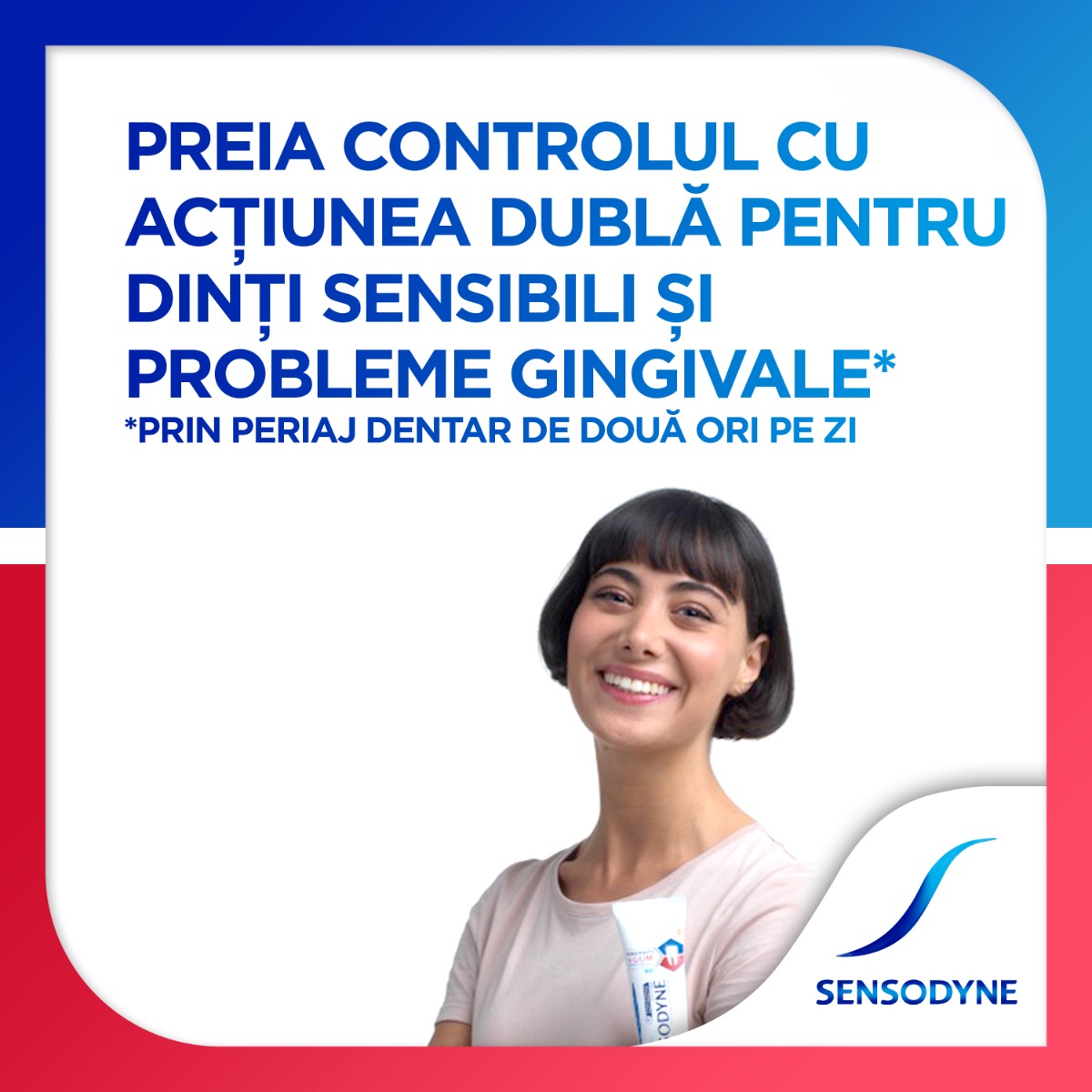 Pasta de dinti Sensitivity & Gum active protect Sensodyne, 75 ml, Gsk